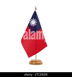 Wooden background with a flag of Taiwan Stock Photo - Alamy