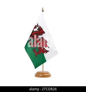 Small national flags of the Wales on a white background Stock Photo - Alamy