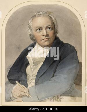 William Blake watercolor portrait Stock Photo - Alamy
