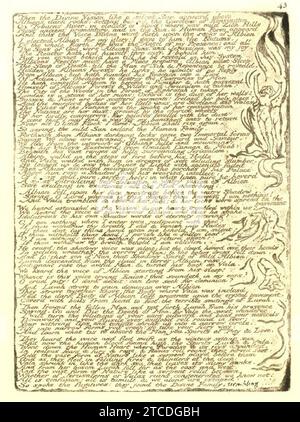 William Blake, Plate 43 Jerusalem (copy A Stock Photo - Alamy