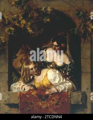 Etty, William; Window in Venice, during a Festa; Tate Stock Photo - Alamy