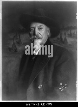 William Frederick Cody, 1846-1917, half-length portrait, facing left ...