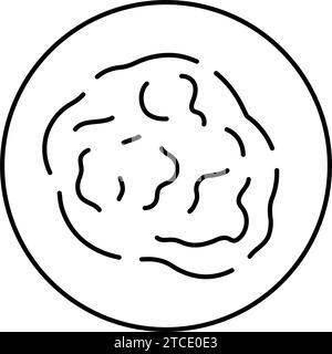 unexplained bruising disease symptom line icon vector illustration ...