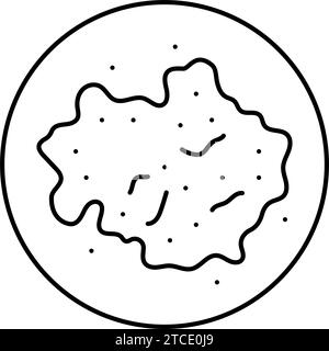 skin discoloration disease symptom line icon vector illustration Stock ...