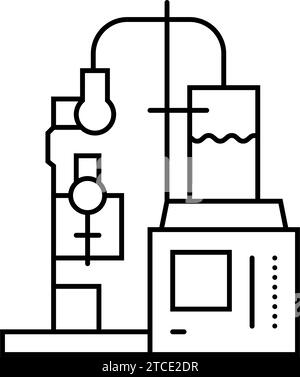 corrosion materials engineering line icon vector illustration Stock ...