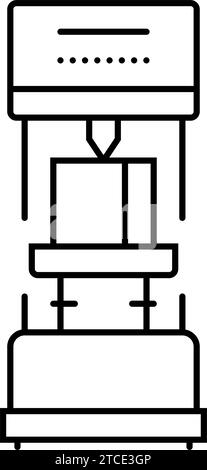 hardness testing materials engineering icon doodle illustration Stock ...