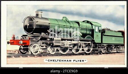 Cheltenham Flyer - Vintage Cigarette Card Stock Photo - Alamy