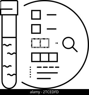 borehole logging hydrogeologist line icon vector. borehole logging ...