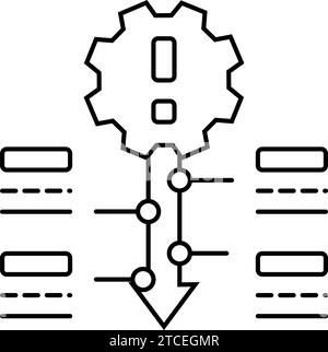 mitigation plan risk line icon vector illustration Stock Vector Image ...
