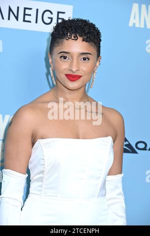 Nicque Marina attends the premiere of "Anyone But You" at AMC Lincoln ...