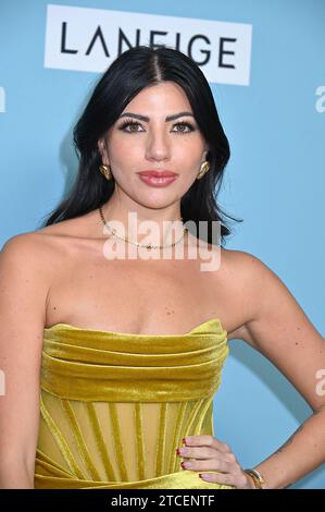 Christine Diaz attends the premiere of "Anyone But You" at AMC Lincoln ...