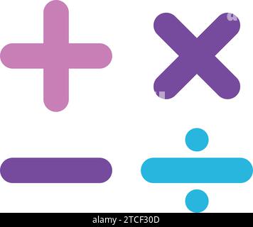 Math operators symbols Vector Stock Vector Image & Art - Alamy