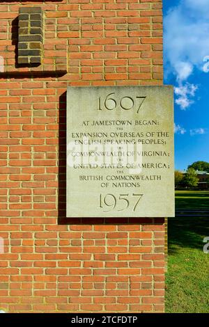 The Commemoration Tower erected 350 years after the settlement began in ...
