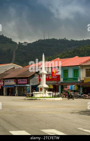 The Balik Pulau Roundabout, Penang, Malaysia Stock Photo - Alamy