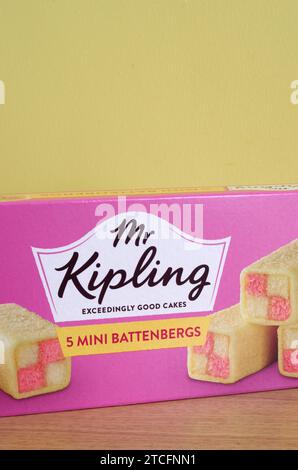 Mr Kipling Battenberg cake Stock Photo - Alamy