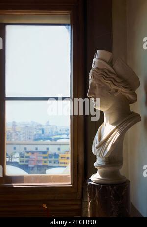 Cybele marble bust,Roman sculpture found in Ercolano, albumen print ...