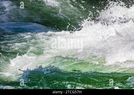 The fast glacial waters of the Dosewallips River, Olympic National ...