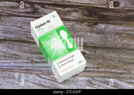 Cairo, Egypt, December 3 2023: Oplex-N Anti-cough, antitussive and ...