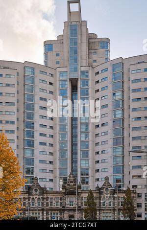 Modern Altolusso apartment building Cardiff city centre South Wales UK ...