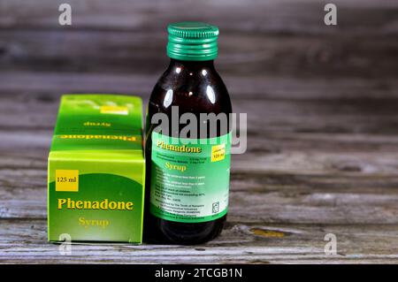 Cairo, Egypt, December 3 2023: Phenadone Syrup, Chlorpheniramine ...