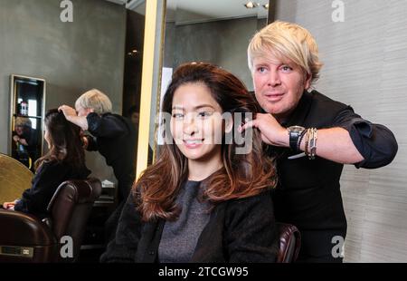 Hong Kong actress Kathy Chow, dressed in ancient Chinese costume of ...