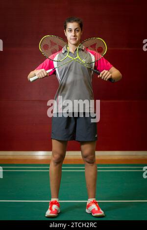 Madrid, 11/14/2016. Interview with Carolina Marín, badminton champion ...