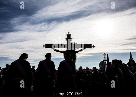 Valencia, 03/25/2016. Holy Week, Good Friday. Christ the Savior on the ...