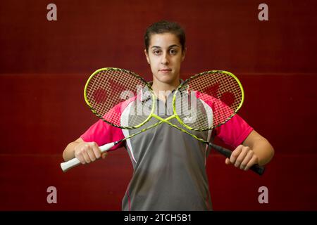 Madrid, 11/14/2016. Interview with Carolina Marín, badminton champion ...