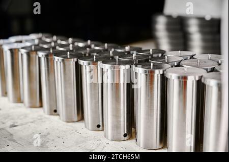Stainless hollow bars fabricated with smart machines Stock Photo - Alamy