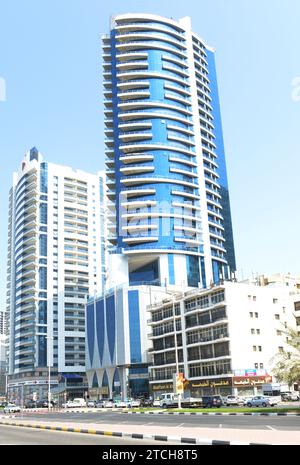 The changing urban skyline of Sharjah, UAE Stock Photo - Alamy