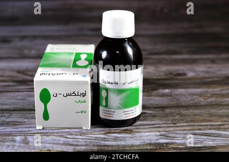 Cairo, Egypt, December 3 2023: Oplex-N Anti-cough, antitussive and ...