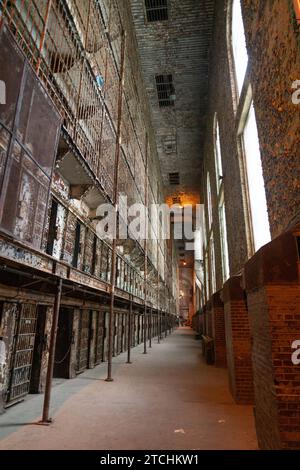 Cell Block at Ohio State Reformatory, historic prison located in ...