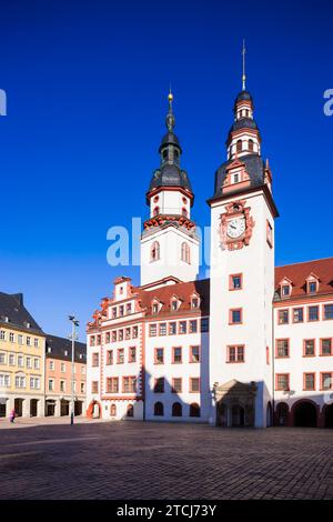 Old Town Hall and St. Jacob's Town Church Stock Photo - Alamy