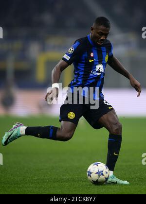 Marcus Thuram of FC Internazionale kicks the ball during the Serie A football match between FC ...