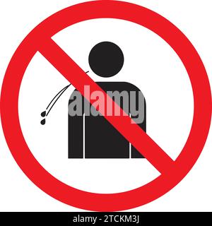No Spitting icon board vector | No Spitting sign | Do Not Spit Here ...