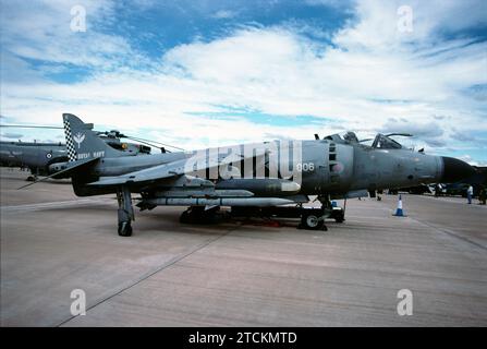 British Aerospace Sea Harrier FA2 ZH809 and T.8N ZD991, formerly with ...