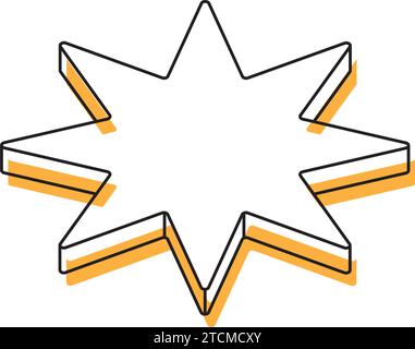 2d isometric star shape icon Vector Stock Vector Image & Art - Alamy
