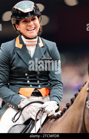 Abigail Lyle of Ireland with Giraldo during the FEI Dressage World Cup ...