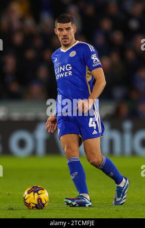 Conor Coady #4 of Leicester City in action during the Sky Bet ...