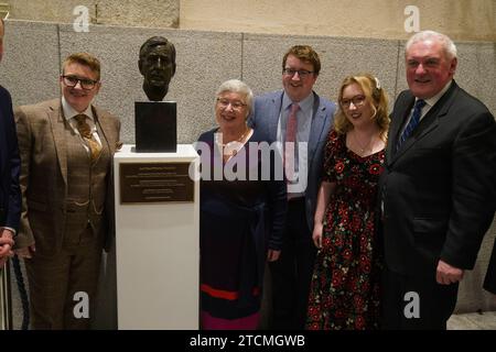 Lord Trimble's widow, Lady Daphne and their daughter Vicky and son ...