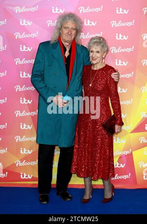 Brian May and Anita Dobson attend the UK Premiere of "Masters Of The ...