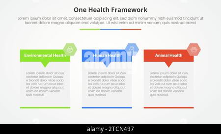 one health infographic concept for slide presentation with creative ...