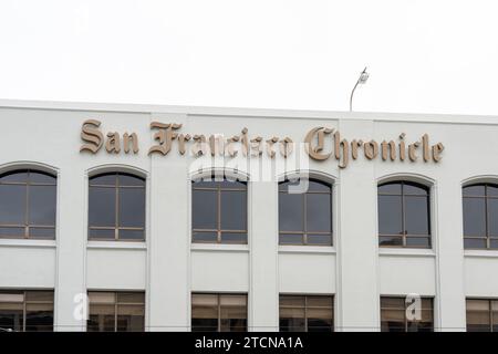 The San Francisco Chronicle Headquarters in the SoMa neighborhood. The ...