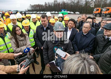 Backi Breg, Serbia. 13th Dec, 2023. Photo taken on Dec. 13, 2023 shows ...