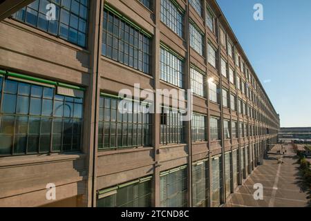 post-industrial architecture, historic building of the Italian car ...