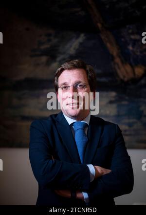 The Mayor of Madrid, José Luis Martínez Almeida, on his arrival at a ...