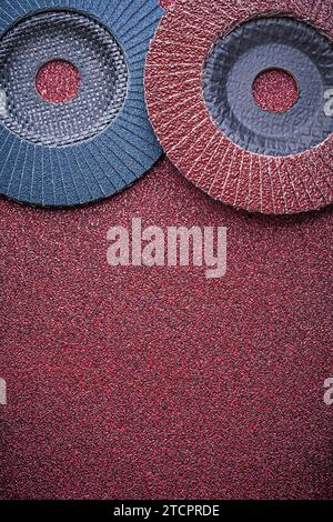 sandpaper and flap discs Stock Photo - Alamy