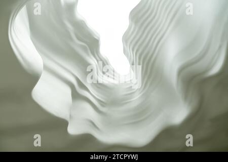 wavy pattern of modern ceiling decoration. gypsum texture Stock Photo ...