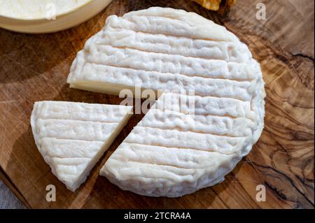 Cheese collection, French Perail les Buissieres white soft cheese made ...