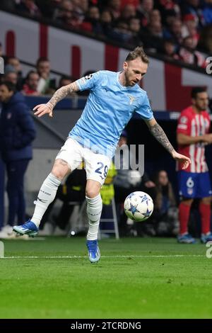 Manuel Lazzari of S.S. Lazio is in action during the 18th day of the ...